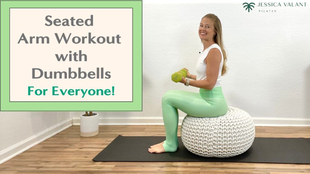 Seated Arm Workout with Dumbbells - Beginner friendly! - Jessica Valant