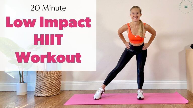 20 Minute Low Impact HIIT Workout - Plyometrics - Jessica Valant