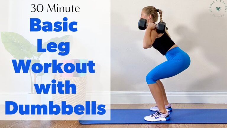 Lower Body Basics Workout With Dumbbells 30 Minutes Jessica Valant