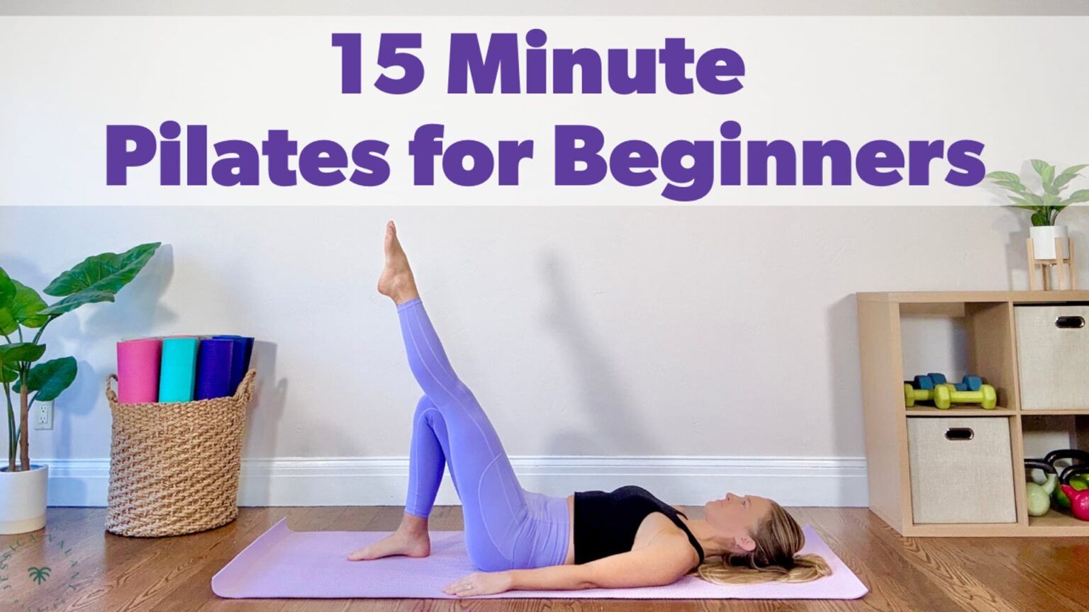 15 Minute Pilates for Beginners Workout - Jessica Valant