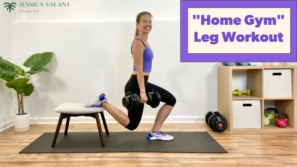 "Home Gym" Leg Workout with Weights - Jessica Valant